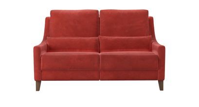 High Back Iggy 2 Seat Recliner Sofa in Wild Raspberry Smart Velvet ...