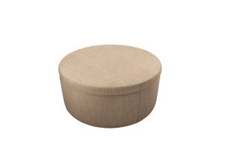 Luna Large Round Storage Footstool in Driftwood Baylee Multi-Tone ...