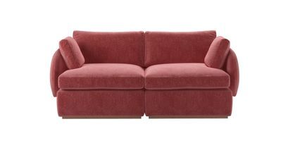 Ren 2 Seat Sofa in Berry Brushstroke - sofa.com by sofa.com | ufurnish.com