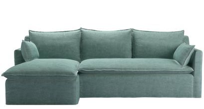 Anders LHF Chaise Sofa in Sea Spray Aquaclean Clever Chenille - sofa.com by sofa.com | ufurnish.com