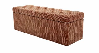 Valentin Blanket Box in Pomegranate Bubble Velvet - sofa.com by sofa ...