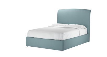 Thea Double Ottoman Bed in Lagoon Brushed Linen Cotton - sofa.com by ...