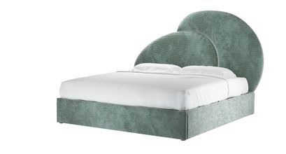 Harmony Super King Ottoman Bed in Peppermint Bubble Velvet - sofa.com ...