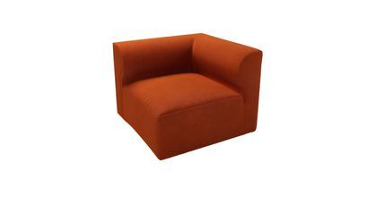 Cohen Corner Unit in Brick Aquaclean Clever Velvet - sofa.com by sofa ...
