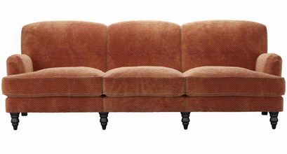 Snowdrop 4 Seat Sofa in Pomegranate Bubble Velvet - sofa.com by sofa ...