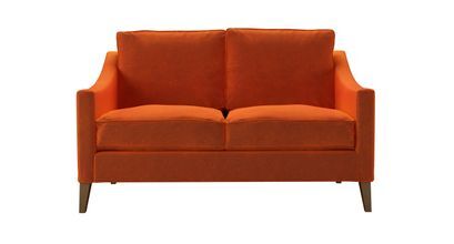 Iggy 2 Seat Sofa in Paprika Smart Velvet - sofa.com by sofa.com ...
