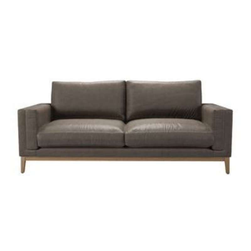 Costello 3 Seat Sofa in Basalt Grain Leather - sofa.com by sofa.com ...