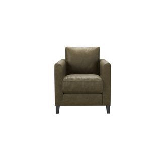Izzy Armchair in Dark Moss Antique Leather - sofa.com by sofa.com ...