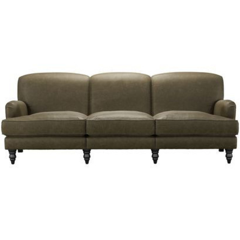 Snowdrop 4 Seat Sofa in Dark Moss Antique Leather - sofa.com by sofa ...
