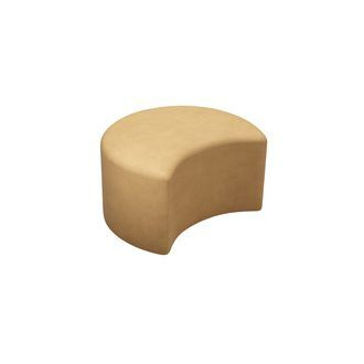 Luna Half Moon Footstool in Turmeric Powdered Leather - sofa.com by ...