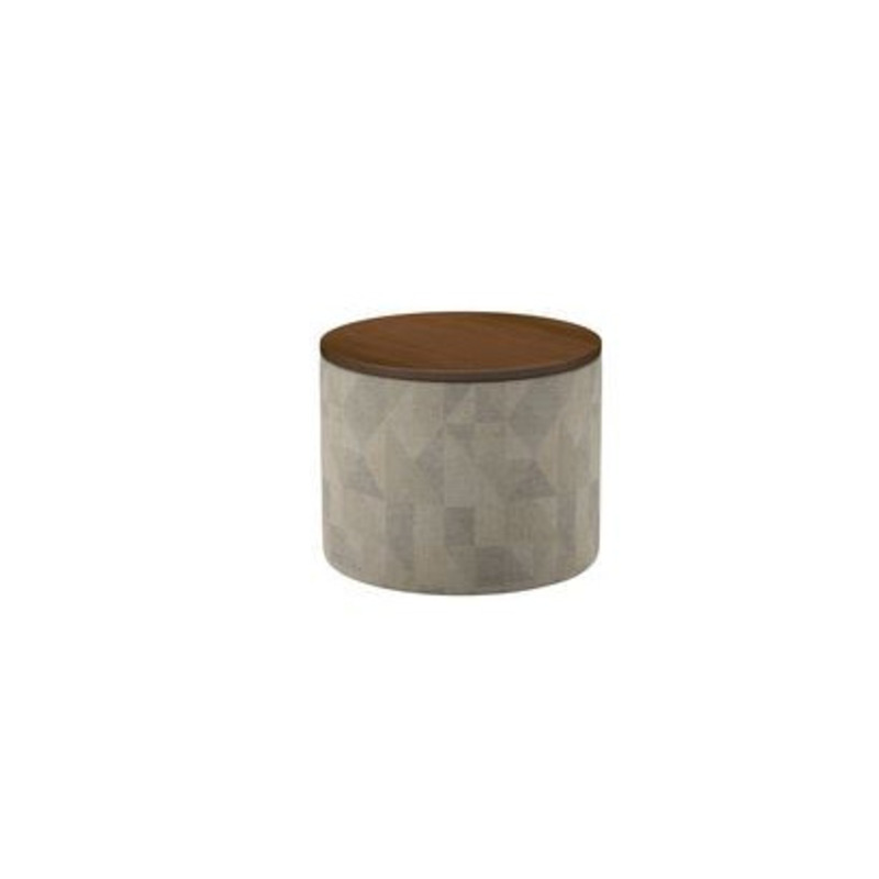 Ringo Storage Drum in Sandstorm Pyramid Textured Weave - sofa.com by ...