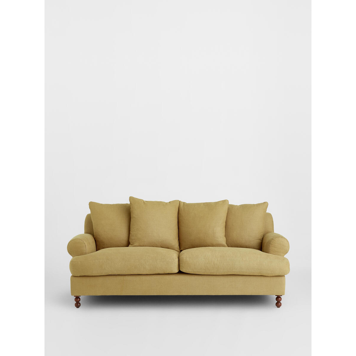 Audrey Two Seater Sofa, Linen Antelope by Soho Home Ltd | ufurnish.com