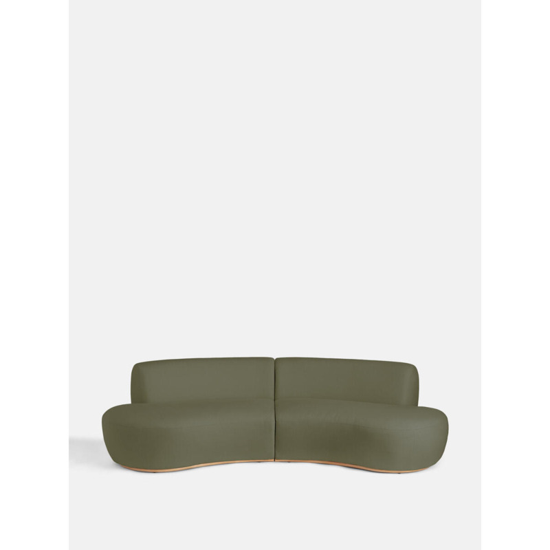Aline Serpentine Modular Sofa in Linen Loden | Soho House Stockholm ...