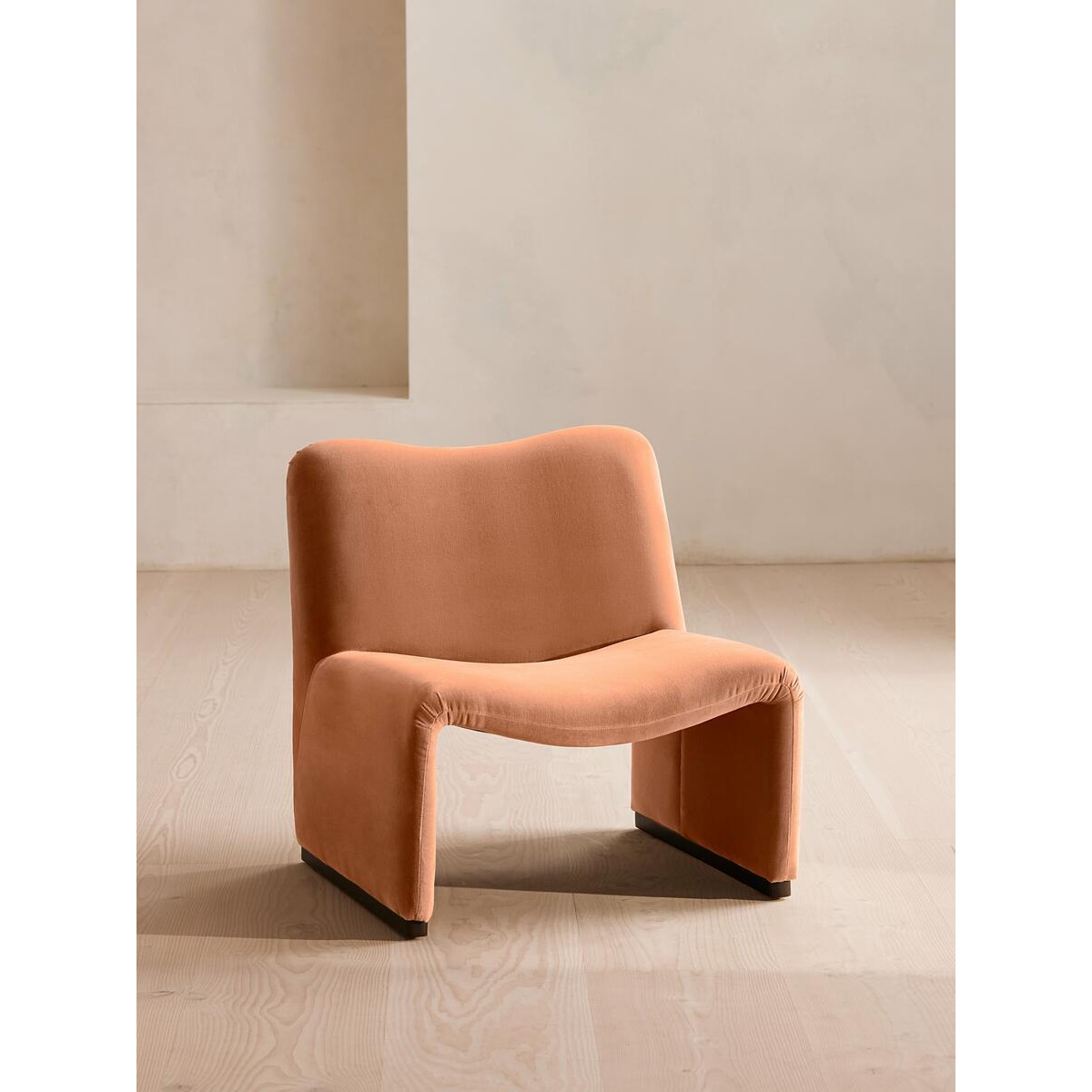 Buy Lovett Armchair in Antique Rose Velvet | Mid-Century Design by Soho ...