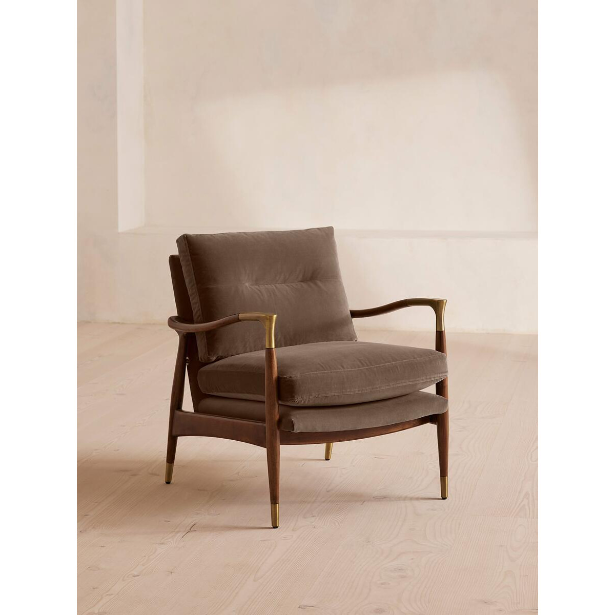 Theodore Velvet Armchair in Taupe | Soho House Inspired Design by Soho ...