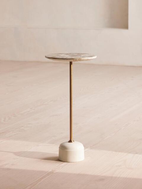 Fleet Side Table, Small, Kapri Marble by Soho Home Ltd | ufurnish.com