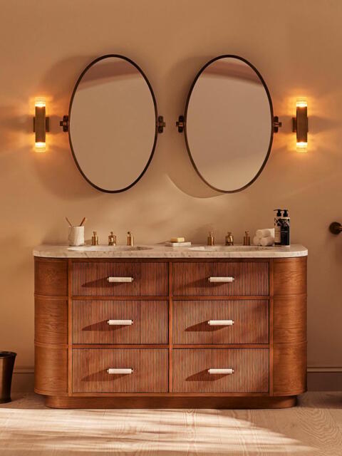 Witley Double Vanity Unit, Carrara Marble by Soho Home Ltd | uFurnish.com