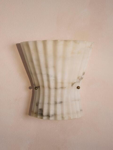 Mallory Wall Light, Alabaster by Soho Home Ltd | ufurnish.com
