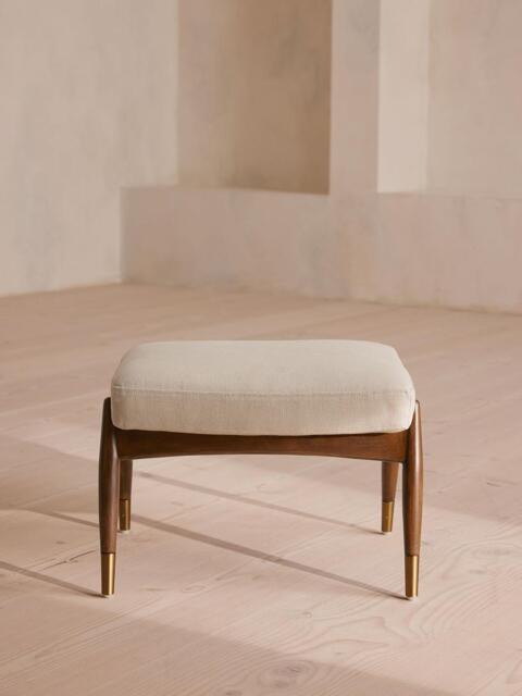 Theodore Linen Footstool | Vintage-Inspired Design by Soho Home Ltd ...