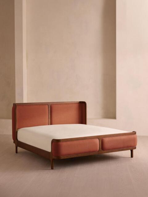 Belsa Bed, King, Linen, Sienna by Soho Home Ltd | uFurnish.com