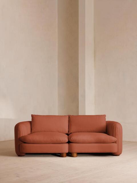 Vivienne Modular Sofa, Three Seater, Linen, Antique Rose by Soho Home ...
