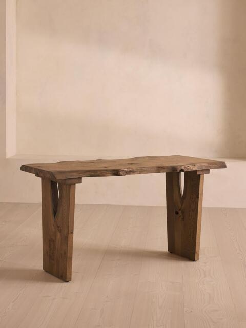 Calne Desk, Aged Oak, Grommet, Left, 140cm by Soho Home Ltd | uFurnish.com