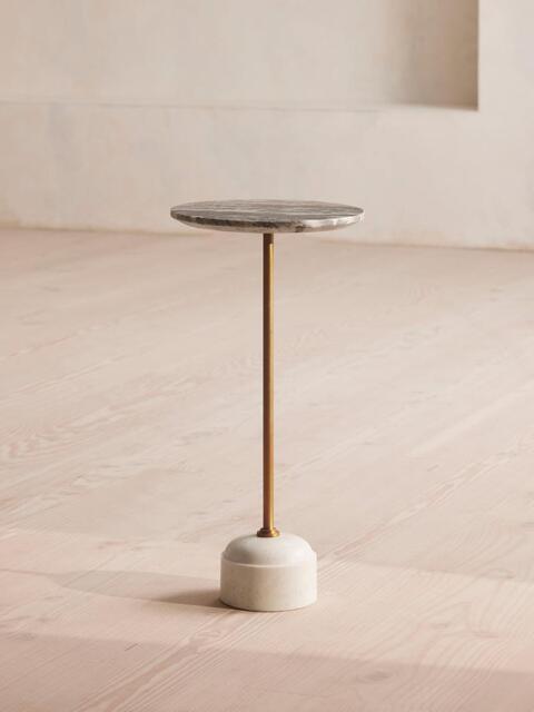 Fleet Side Table, Small, Terra Bianca Marble by Soho Home Ltd ...