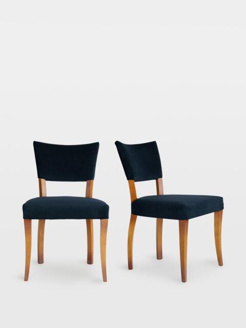 Pair of Molina Dining Chairs, Velvet, Indigo by Soho Home Ltd ...
