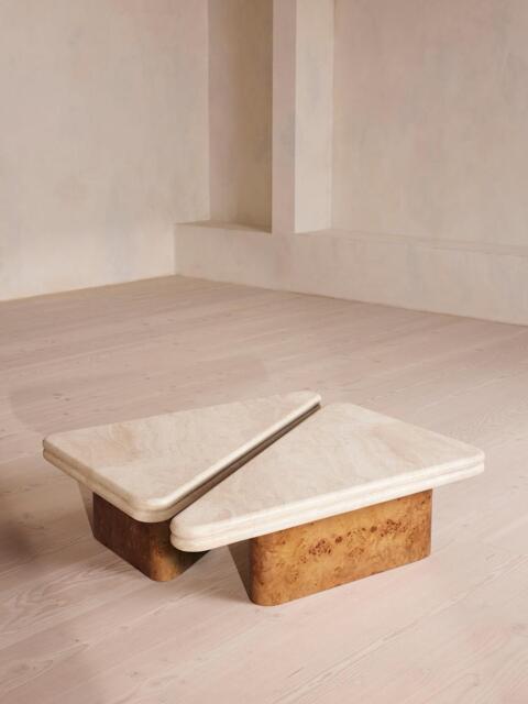 Gia Coffee Table Set, Royal Diana Marble by Soho Home Ltd | ufurnish.com