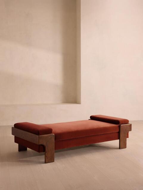 Marcia Daybed, Rust Velvet by Soho Home Ltd | uFurnish.com