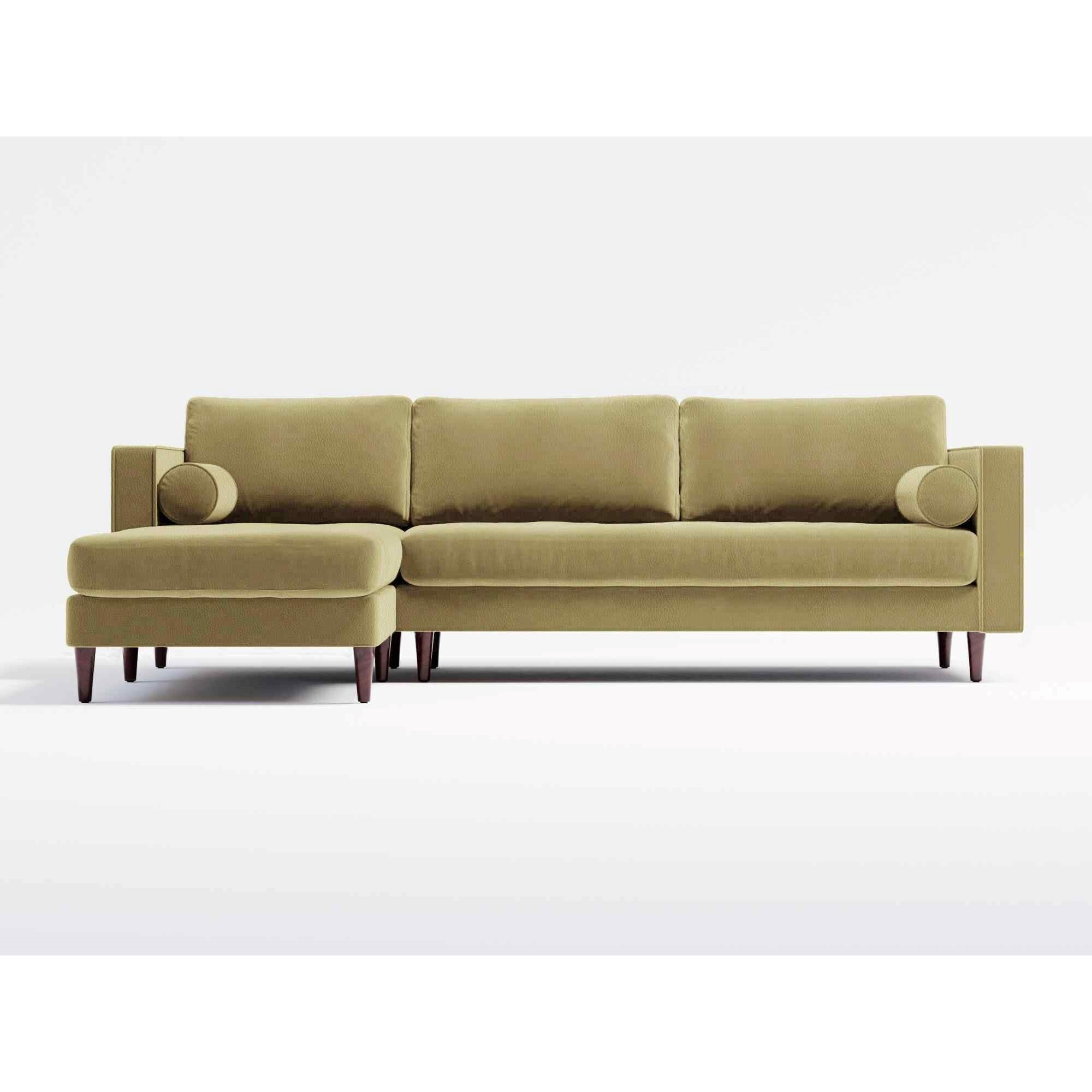 Jacob 4 Seater Left Hand Chaise Sofa Pebble Leather by Splendour Sofas | ufurnish.com