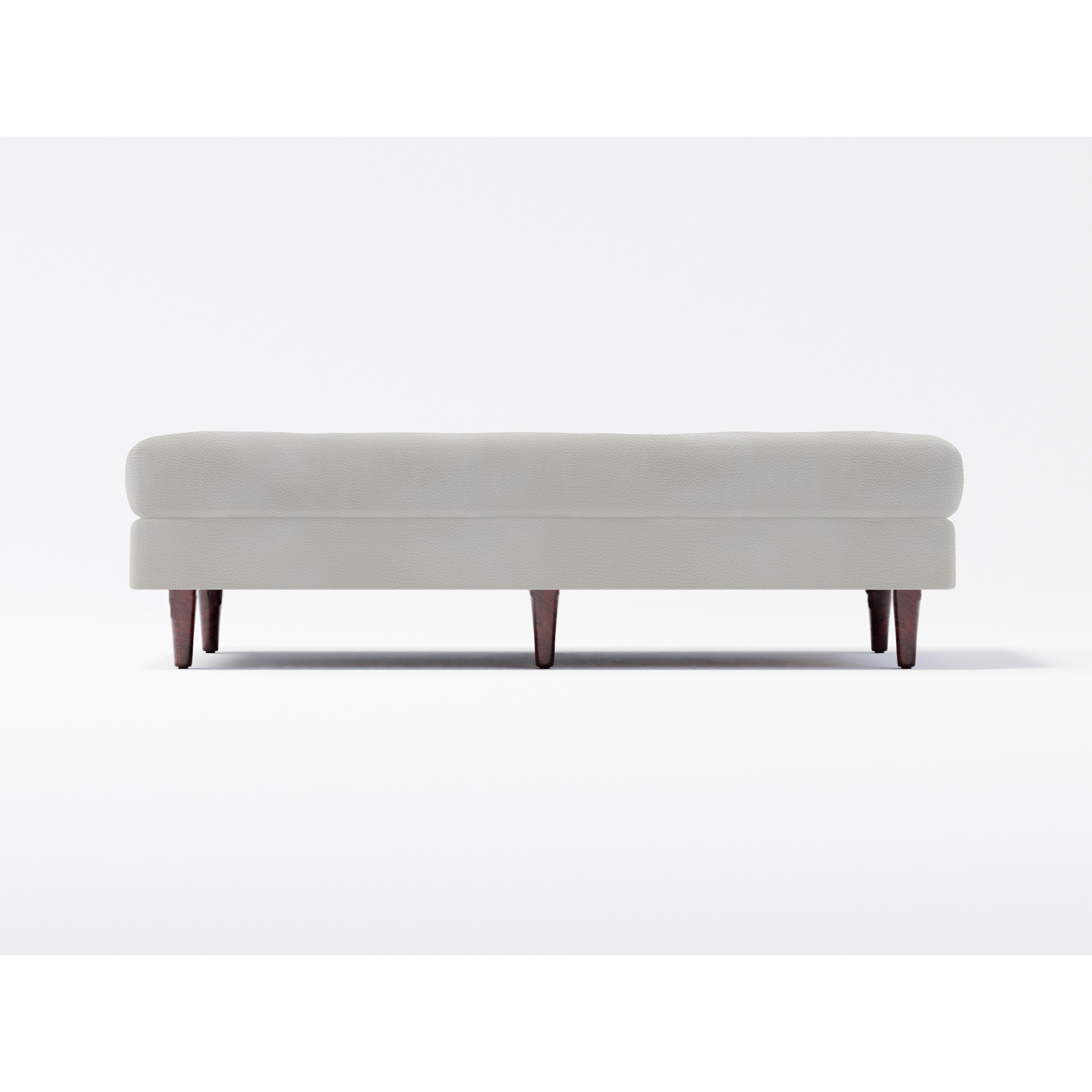 Jacob Large Leather Ottoman - White Leather by Splendour Sofas ...