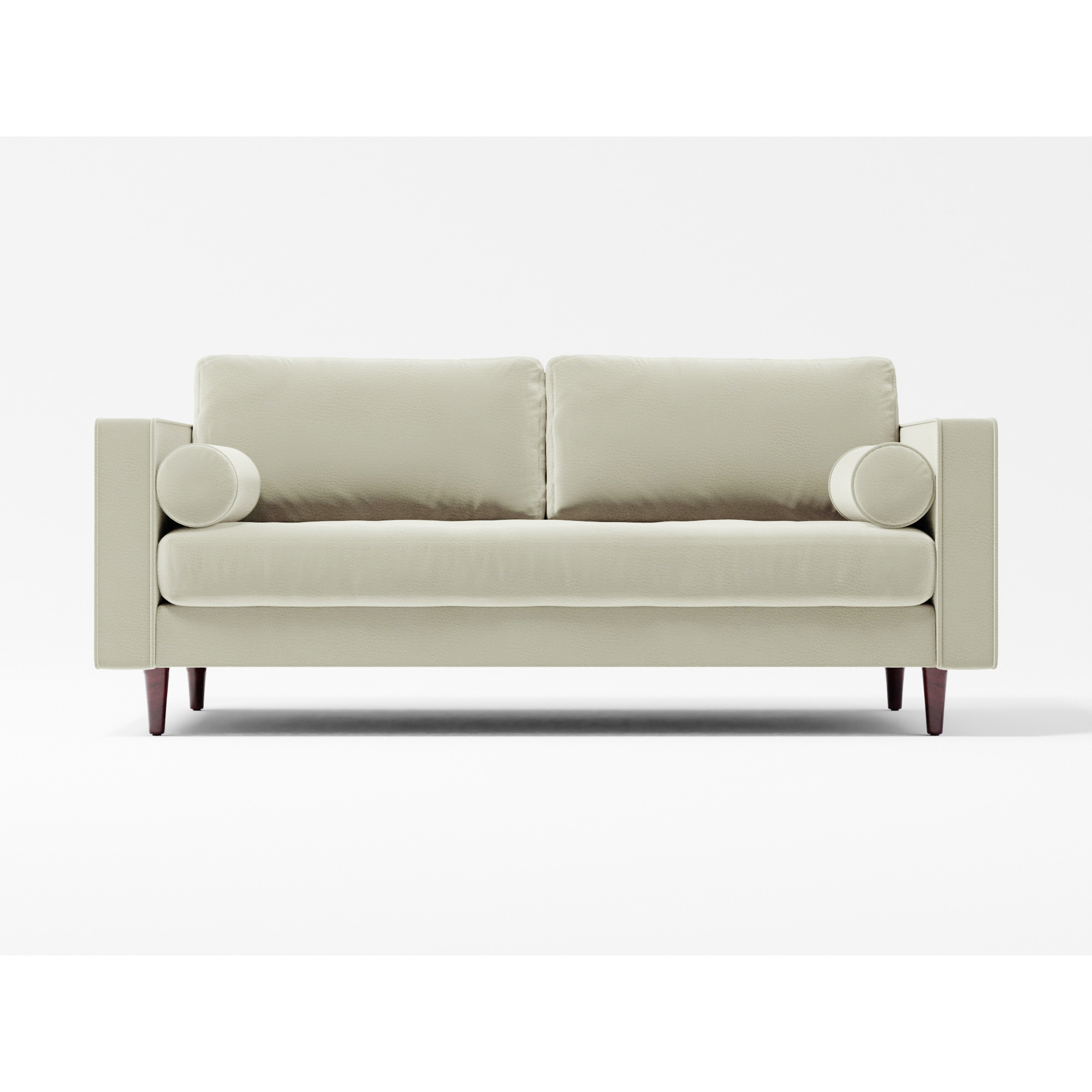 Scott 2 Seater Leather Sofa - Cream Leather by Splendour Sofas ...