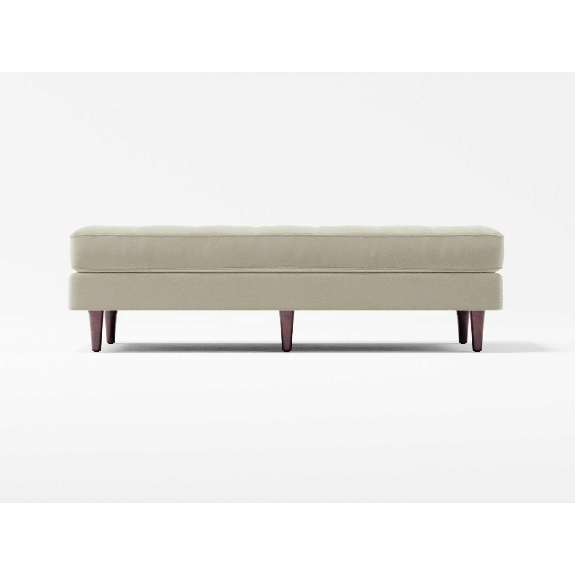 Scott Large Leather Ottoman - Cream Leather by Splendour Sofas ...