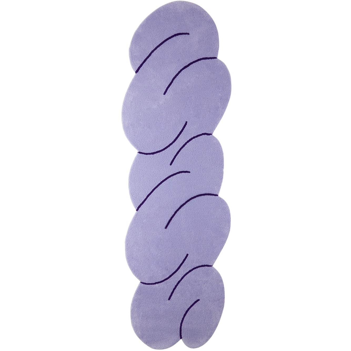 Okej SSENSE Exclusive Purple Squiggle Runner Rug by SSENSE | ufurnish.com