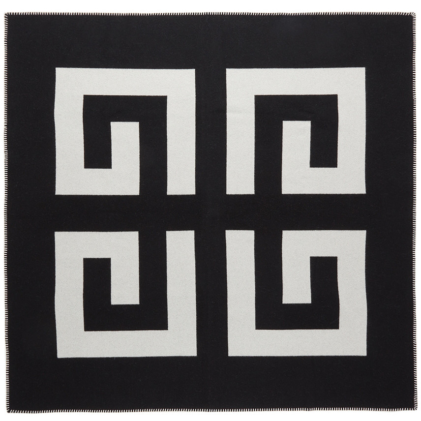 Givenchy Black Logo Blanket by SSENSE | ufurnish.com