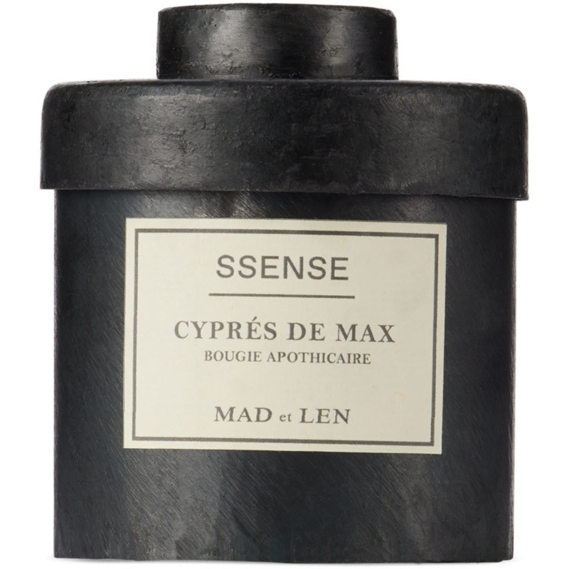 MAD et LEN SSENSE Exclusive Black Small Cyprés de Max Candle by SSENSE ...