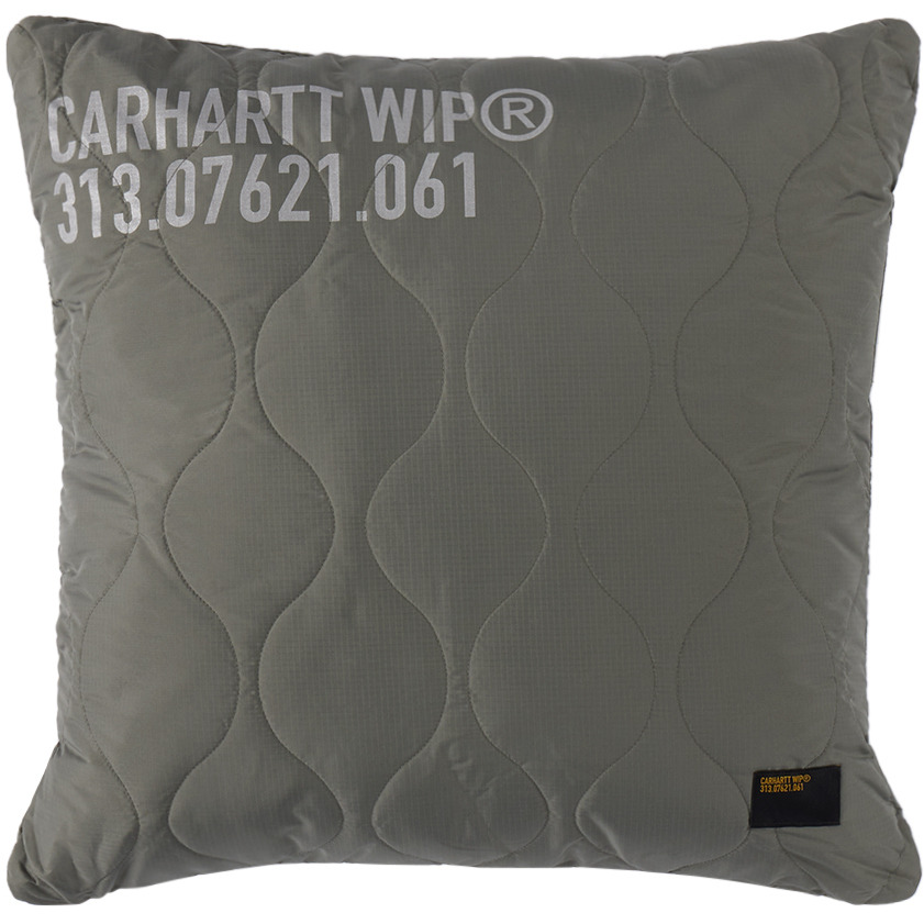 Carhartt Work In Progress Green Tour Quilted Pillow by SSENSE ...