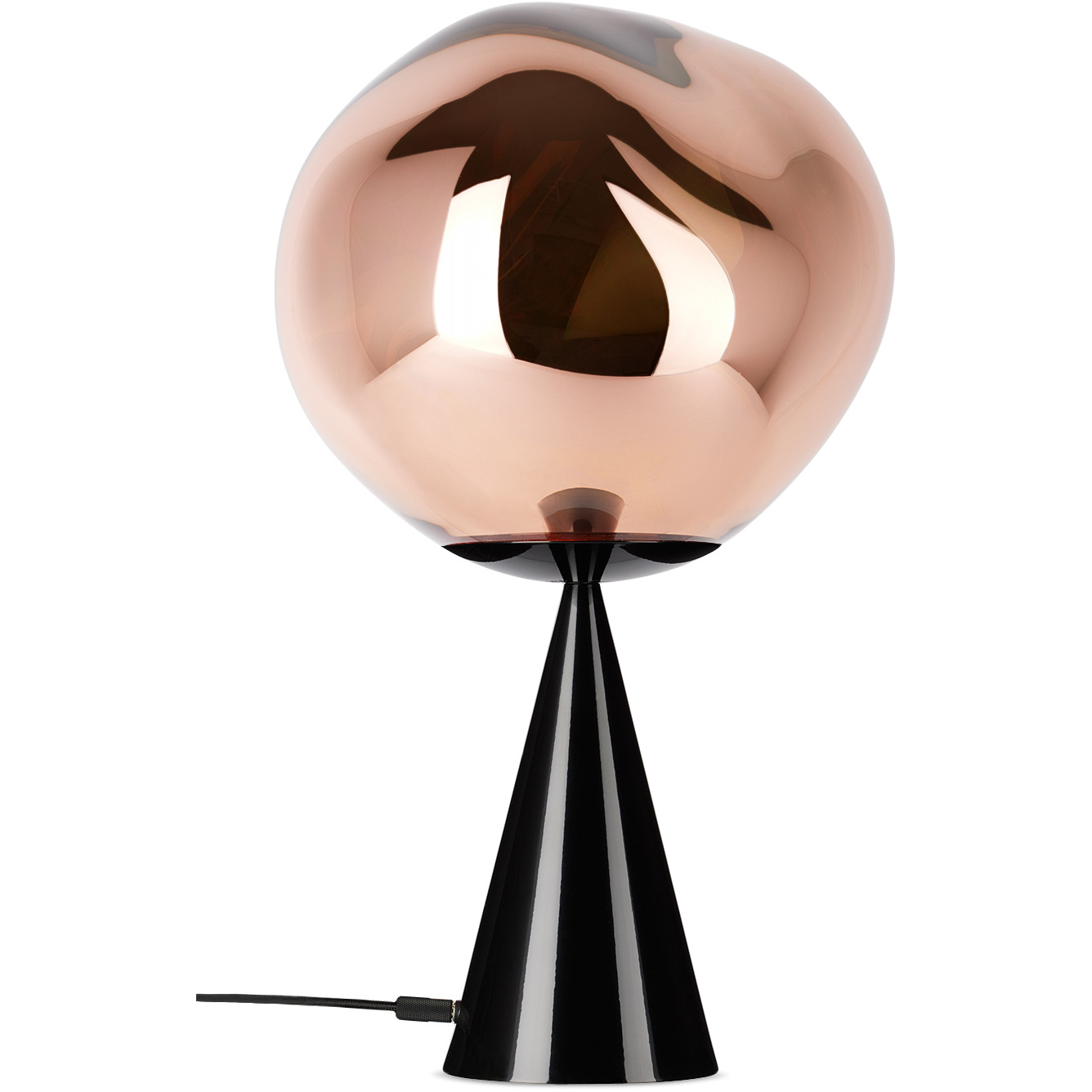 Tom Dixon Copper Melt Cone Fat Table Lamp by SSENSE | ufurnish.com