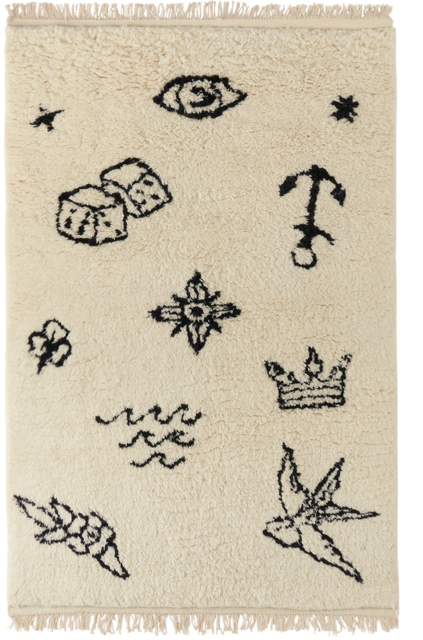 Nordic Knots Off-White Erik Lööf Nomad Rug by SSENSE | ufurnish.com