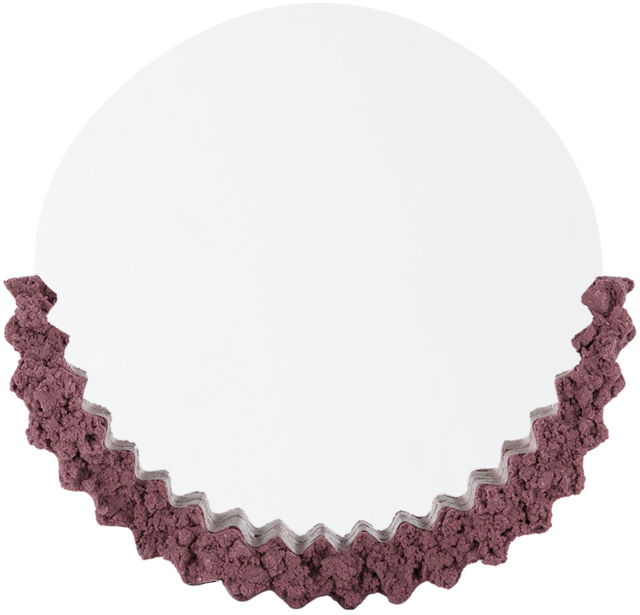 Charlotte Kidger Purple Medium Raw Edge Mirror by SSENSE | ufurnish.com