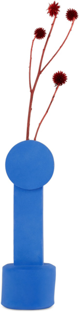 Bzippy Blue Medium Circle Top 4 Vase by SSENSE | ufurnish.com