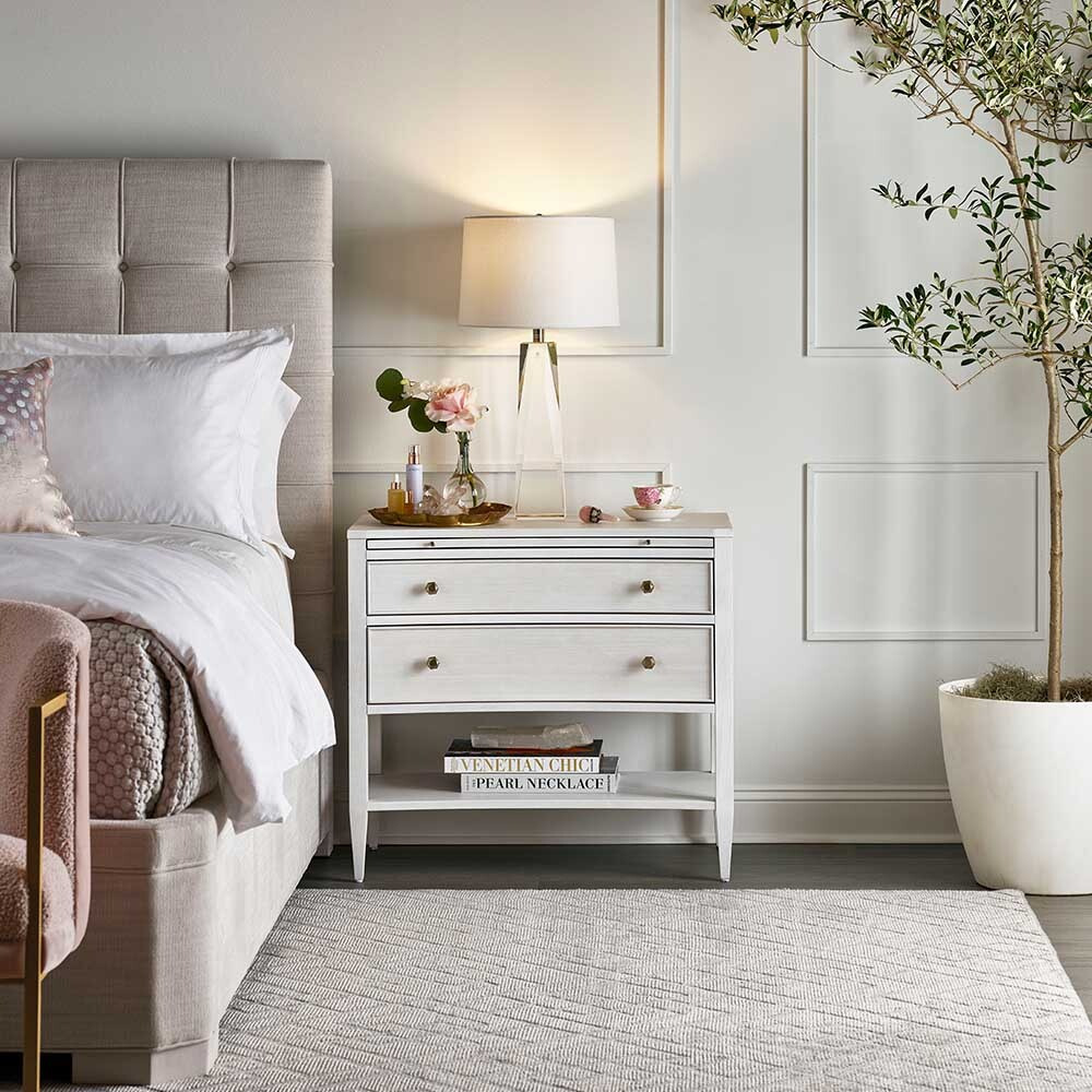 Chelsea Royal Curved Bedside Table by Sweetpea & Willow | ufurnish.com
