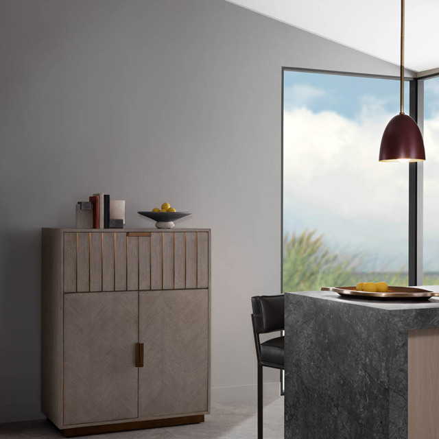 Wade Flush Mount - Burgundy by Sweetpea & Willow | ufurnish.com