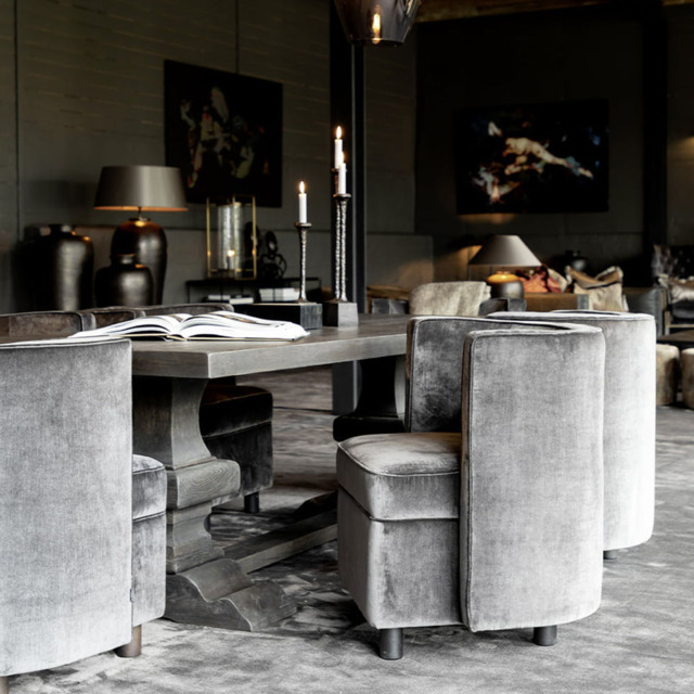 Paris Dining Table - Brown - L by Sweetpea & Willow | ufurnish.com