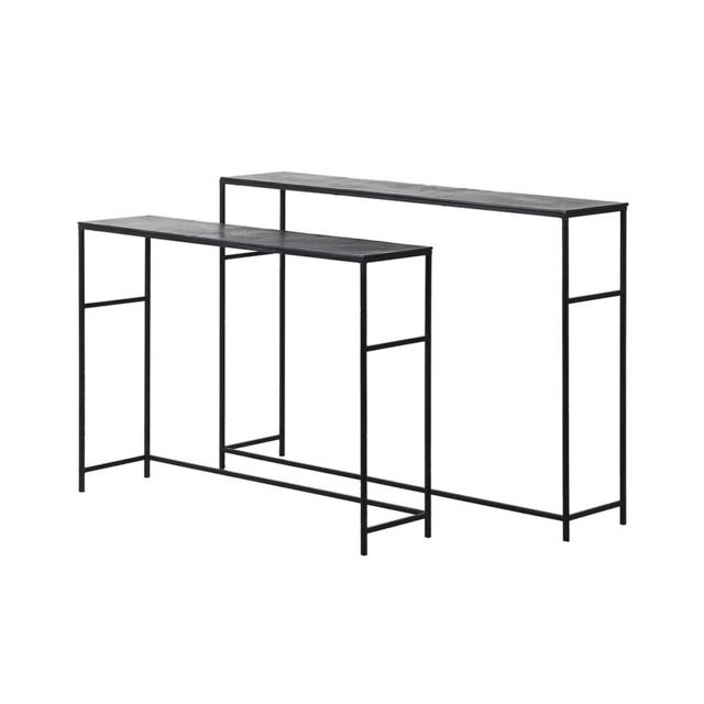 Char Console Tables - Set of 2 by Sweetpea & Willow | ufurnish.com