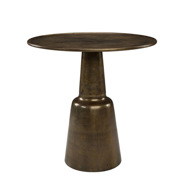 Chloé Side Table - Round - Vintage Brass by Sweetpea & Willow ...