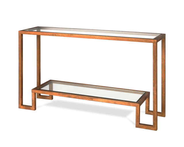 Ming Console Table - Antique Gold by Sweetpea & Willow | ufurnish.com