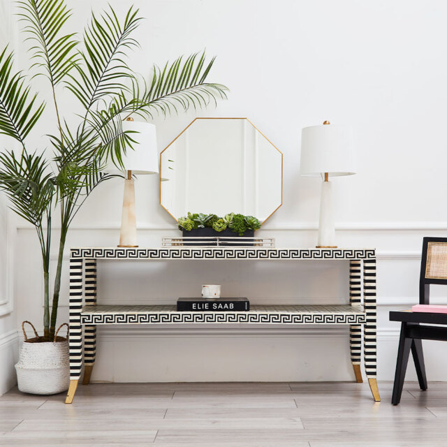 Peyton Patterned Console Table by Sweetpea & Willow | ufurnish.com