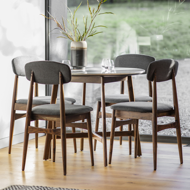 Rio Dining Table - Round by Sweetpea & Willow | ufurnish.com